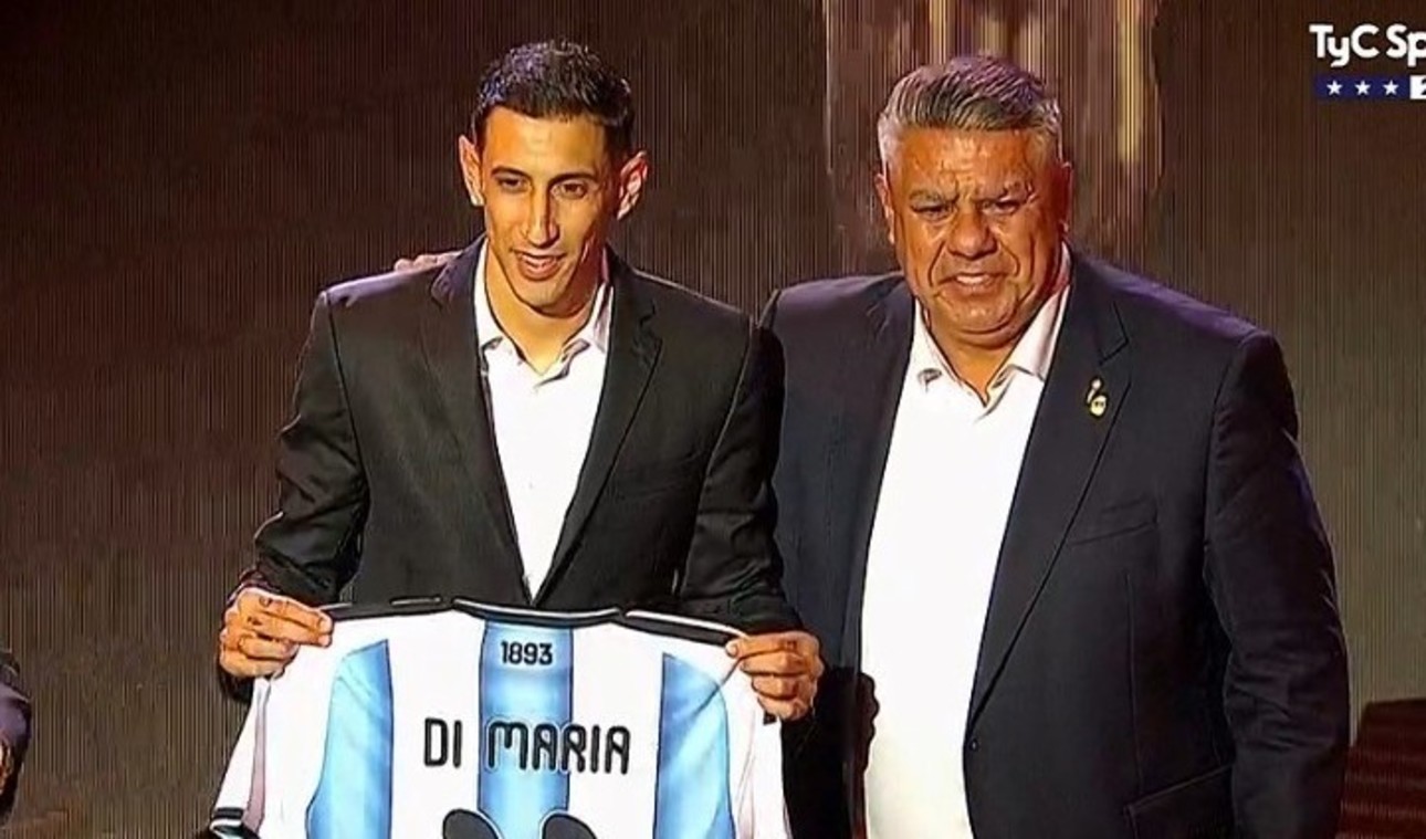 Luego del título de Central, “Chiqui” Tapia y Ángel Di María se ...